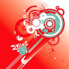 Concentric red free image download