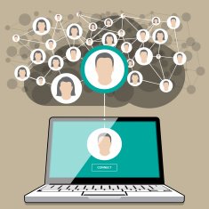 Laptop Social Networking free image download