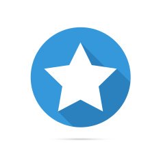 Star flat icon free image download