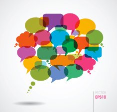 Colored Speech Bubbles Group N4 free image download