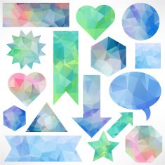 Web shapes with abstract triangles free image download