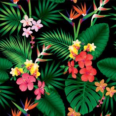 Jungle floral pattern N2 free image download