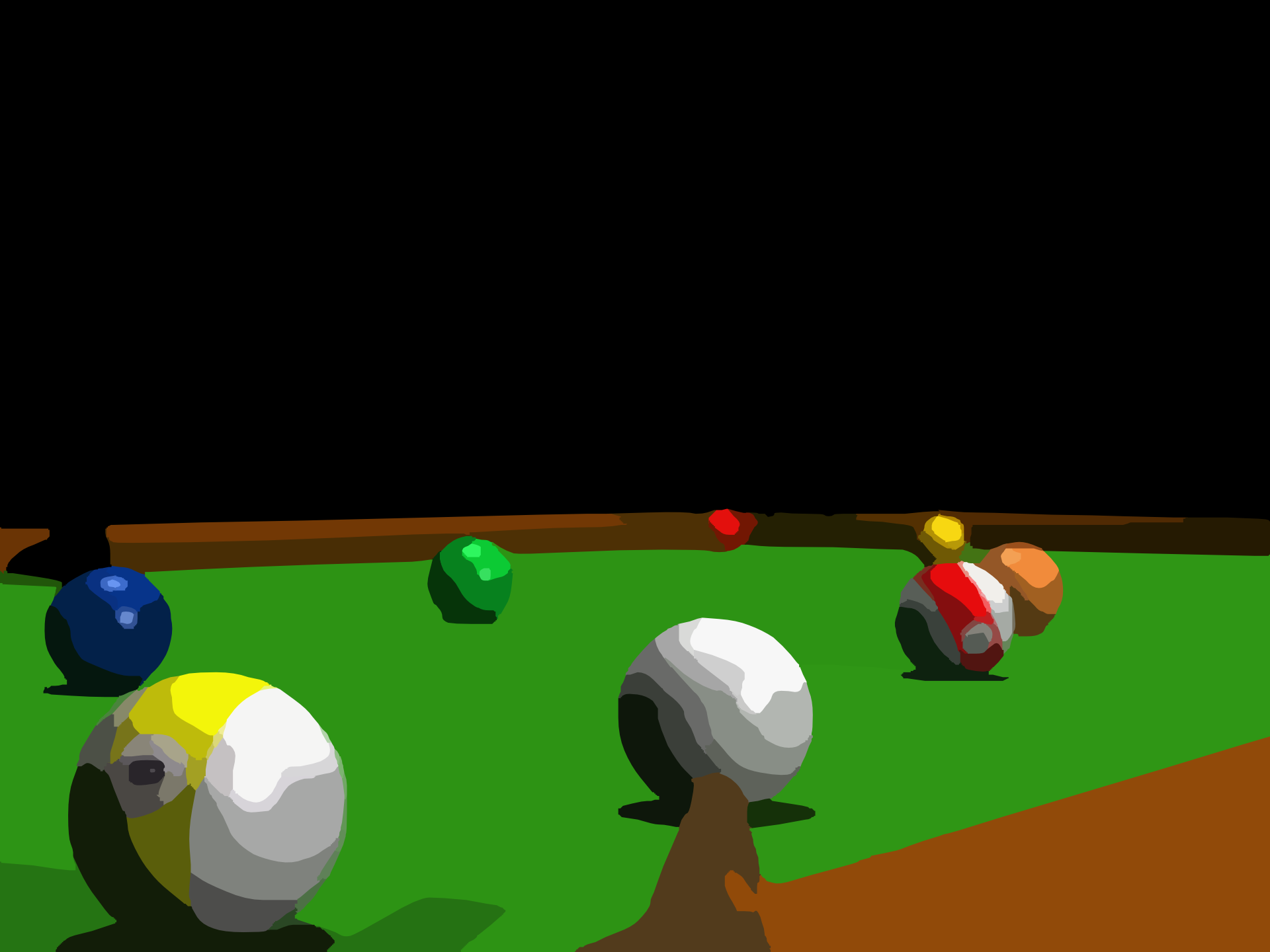 Drawing of a billiard table with balls free image download