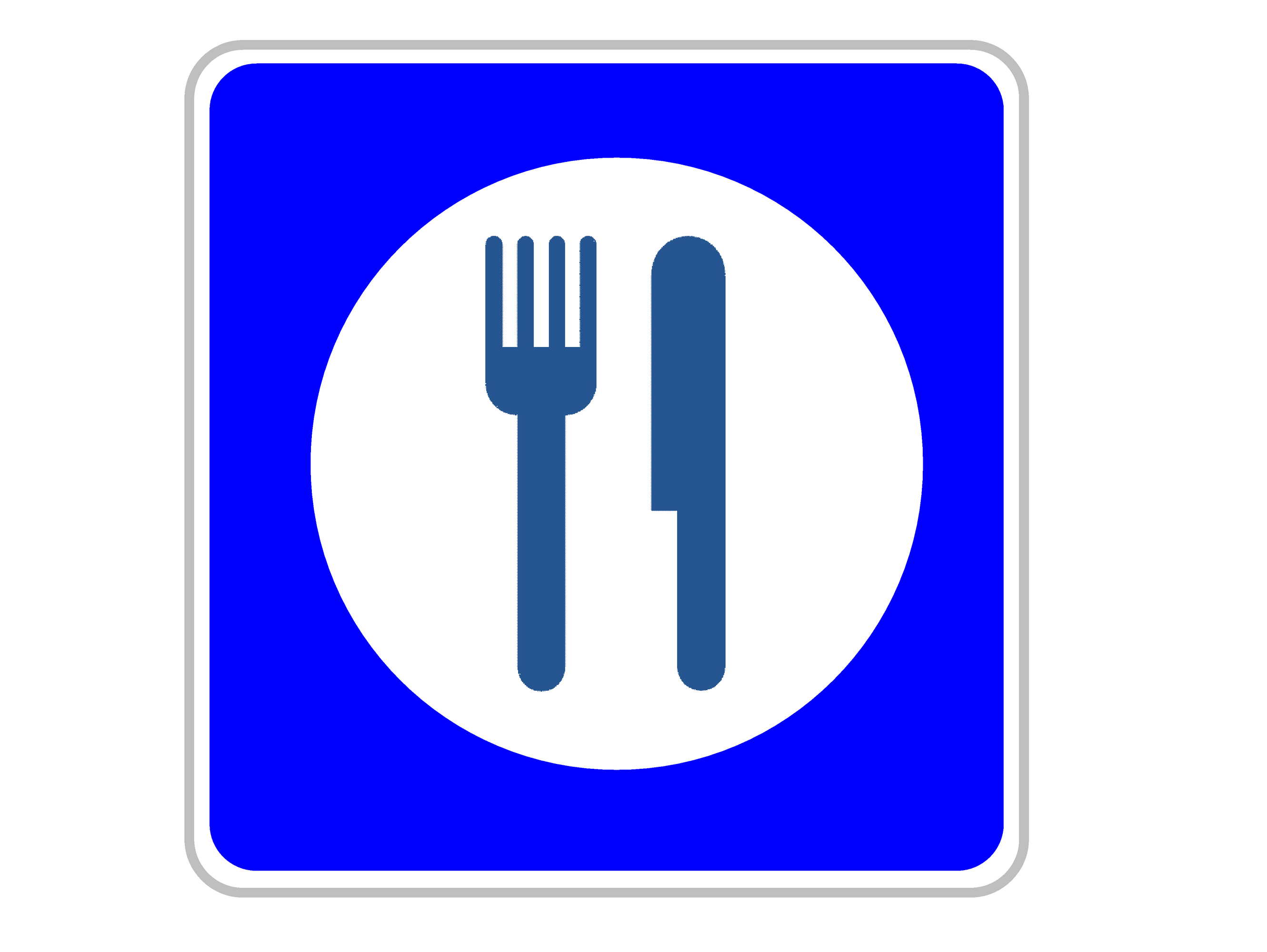 Restaurant sign on the road free image download