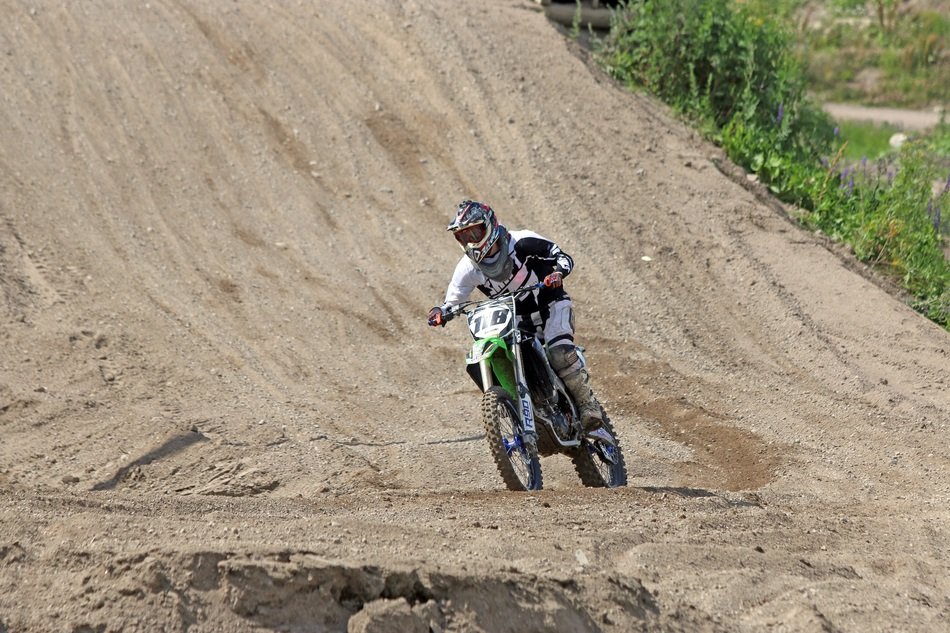 Motocross on a bumpy road free image download