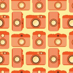 Seamless pattern with cameras free image download