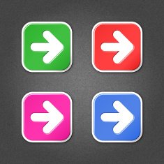 Arrow sticker square label web sign direction icon noise texture free ...