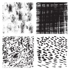 Set of grunge textures Grainy rough canvas and scattered free image ...