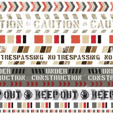Seamless warning banners free image download