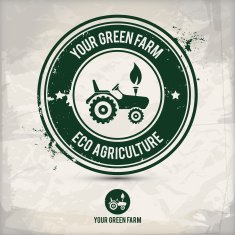 Alternative green farm stamp free image download