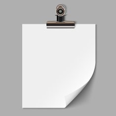 Blank sheet of paper with clamp free image download