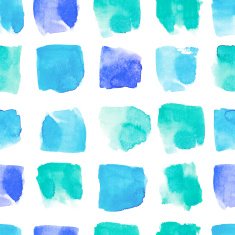 Watercolor mint and blue stain seamless pattern free image download