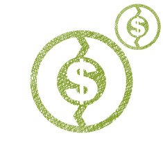 Money circulation exchange economy concept vector simple icon free ...