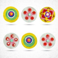 Beautiful color design elements Various decorative circles N6 free ...