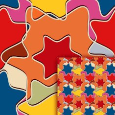 Color seamless pattern with stars free image download
