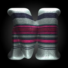 Vector colored clay letter m N7 free image download