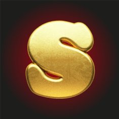 Vector golden letter N58 free image download