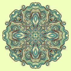 Circle turquoise pattern free image download