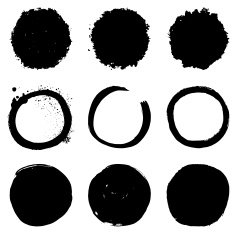 Circular Brush Stroke Set N10 free image download