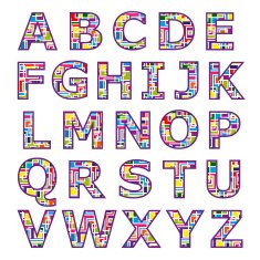 Alphabet mosaic N2 free image download