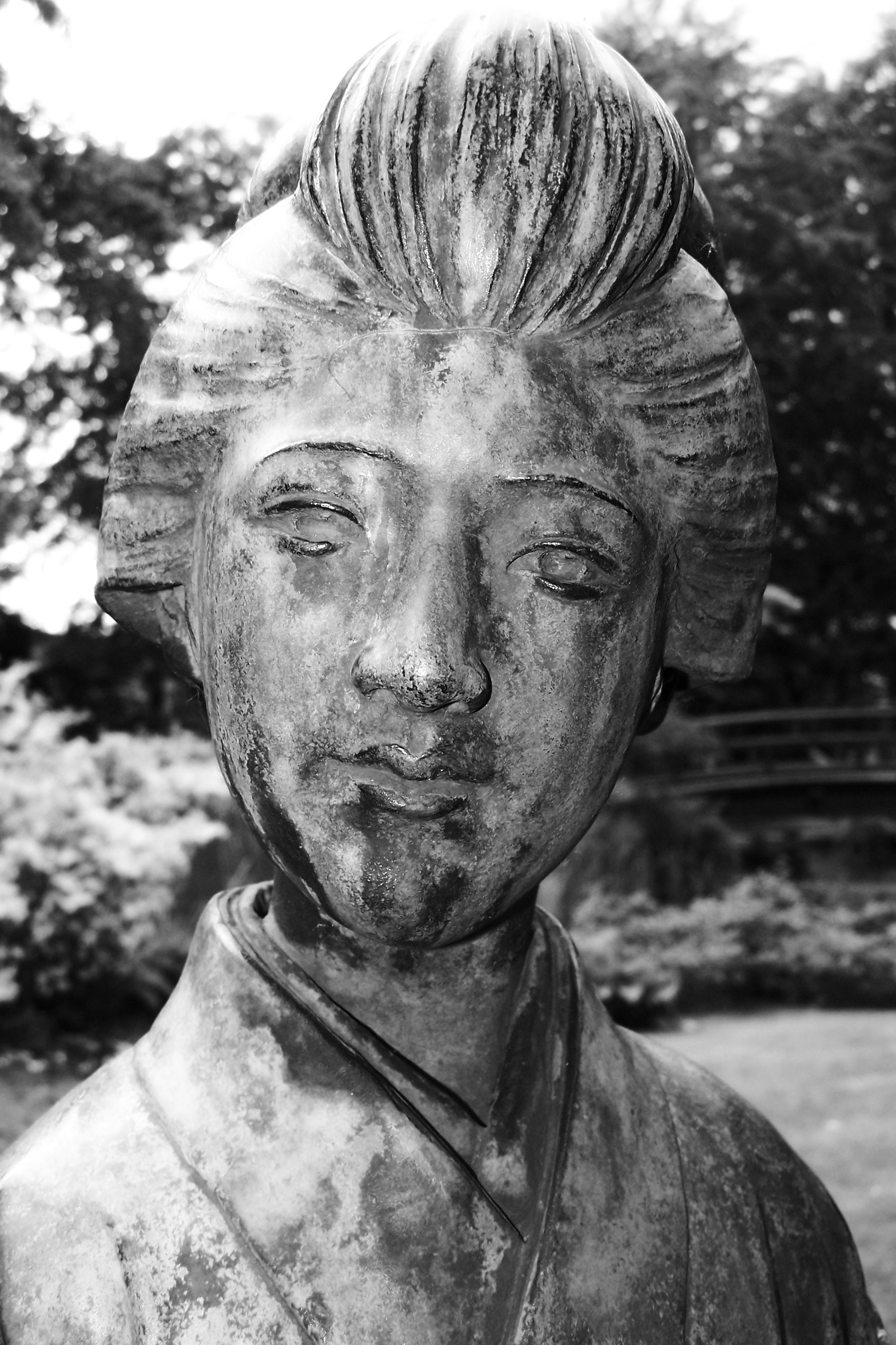 Statue japanese face free image download