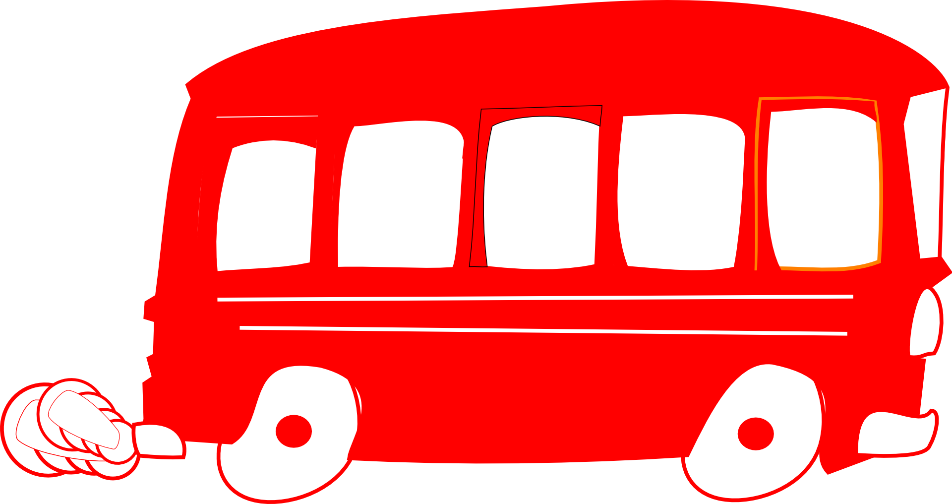 Big red bus free image download