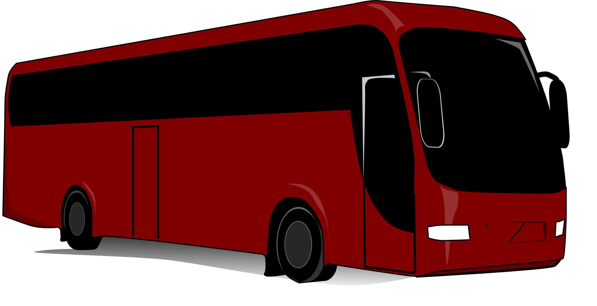 Red bus drawing free image download