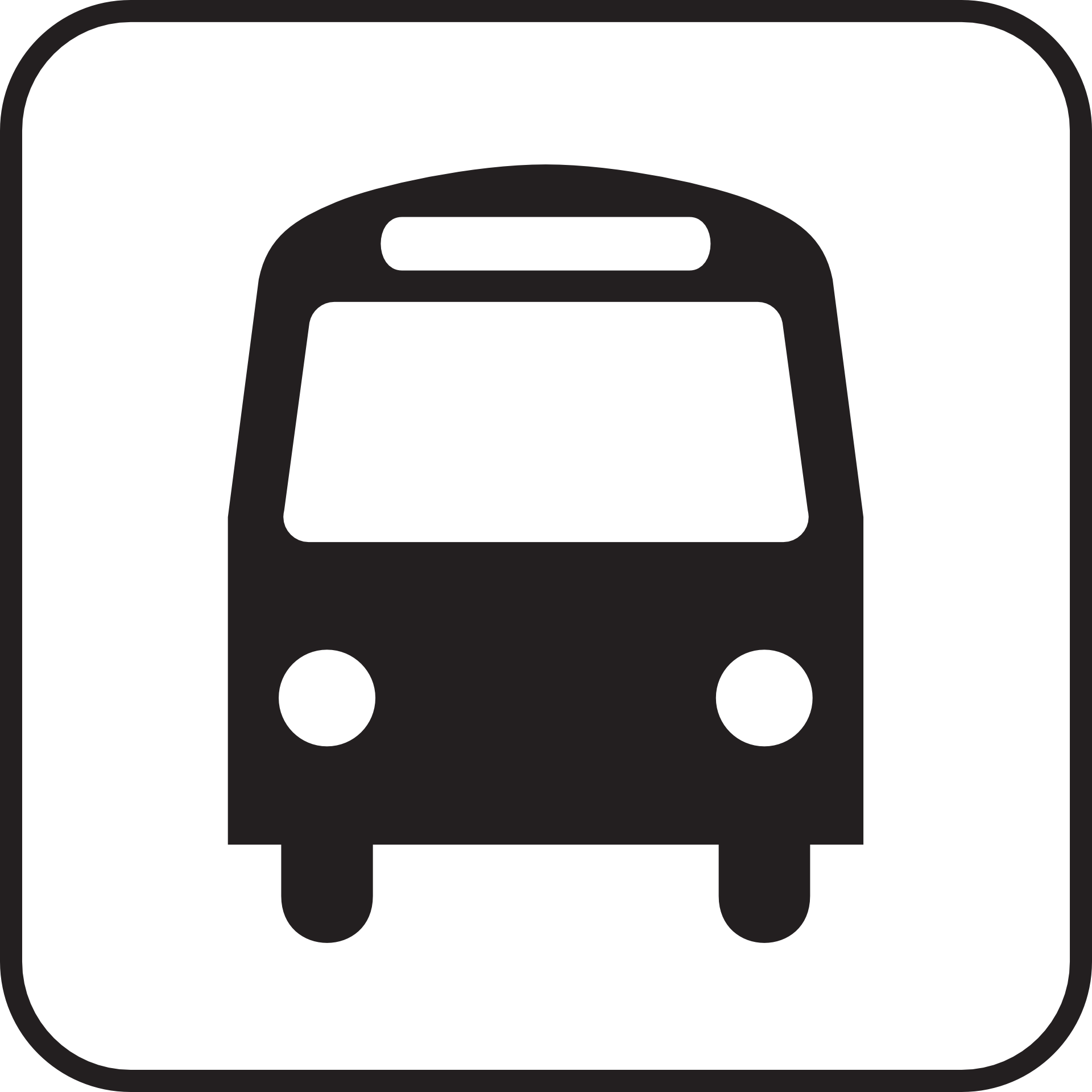Public transport road sign free image download