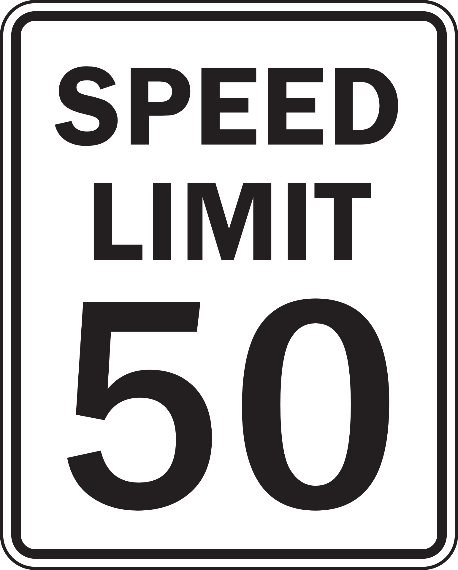 Speed limit on the road free image download