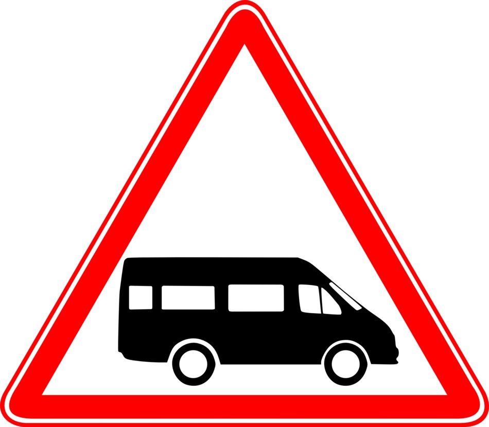 Bus Stop Warning Sign Free Image Download