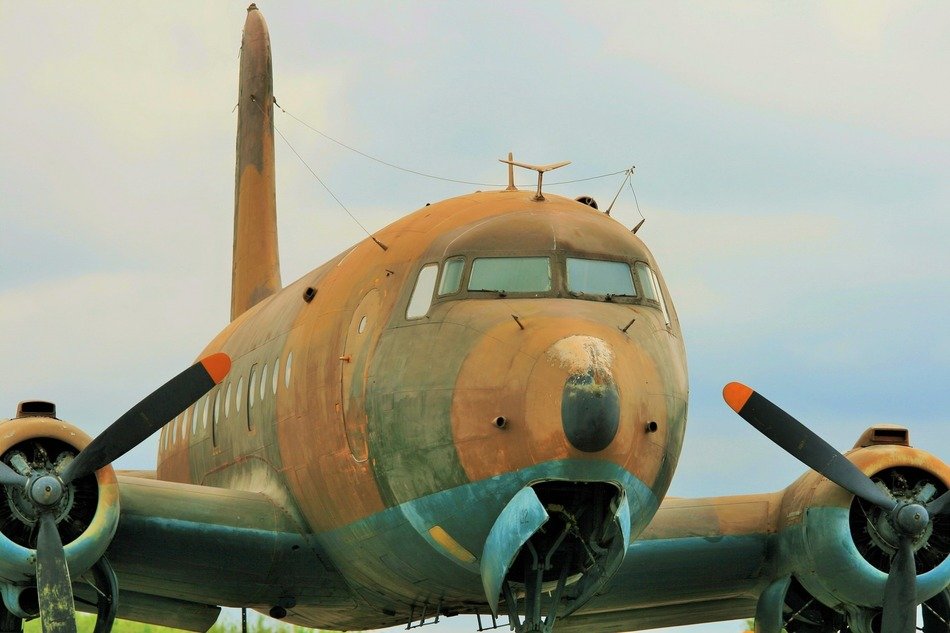 Dc-4 plane as a museum piece free image download