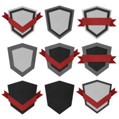 Set of retro vintage badges and labels N37 free image download