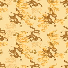Seamless Chinese Dragon Pattern N3 free image download