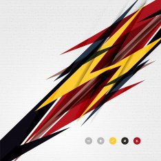 Colorful abstract technology lightning shapes free image download