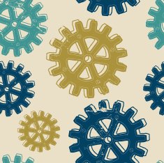 Seamless Gears Pattern free image download