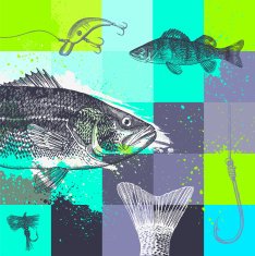 Fishing Grunge Design N5 free image download