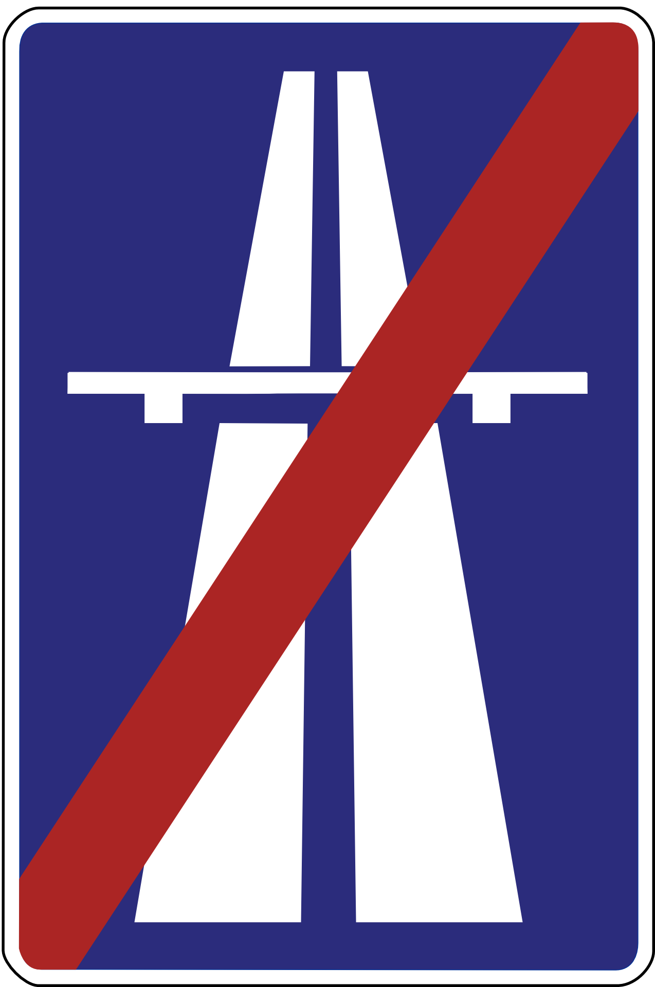 Highway end road sign free image download