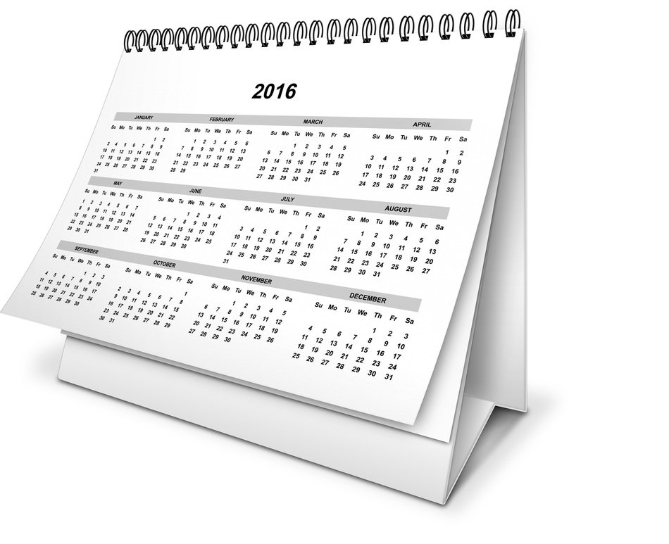 Painted white calendar free image download