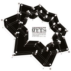 Abstract 3d mesh vector background abstract concept illustration free ...