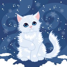 Snow white kitten free image download