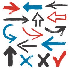 Arrows Painted free image download