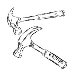 Detailed Drawings of Hammer free image download