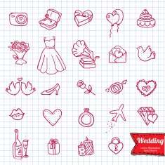 Hand drawing doodle icon set N3 free image download
