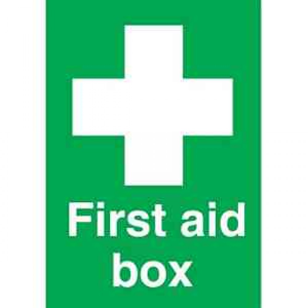 Green sticker on first aid kit free image download