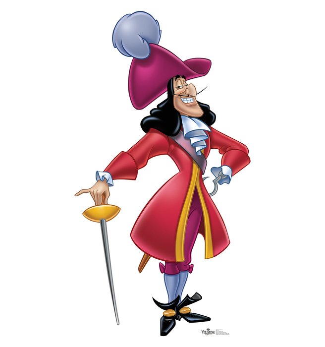 Captain Hook Cardboard drawing free image download