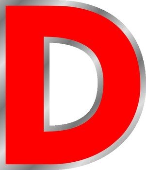 Uppercase D At Clkercom Vector Online Royalty free image download