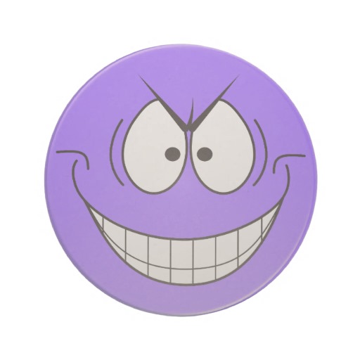 Evil Genius Smiley Face Coaster free image download