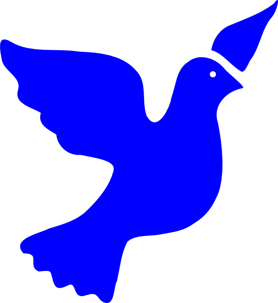 Blue Peace Dove drawing free image download