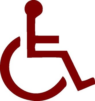 Small Handicap Symbol Burgundy At Clkercom Vector free image download