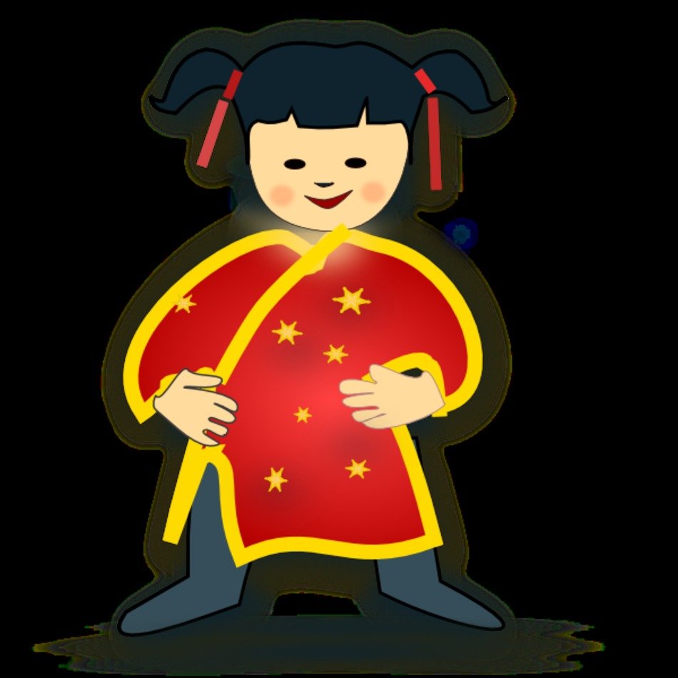 Chinese Girl Icon At Clkercom Vector Online free image download